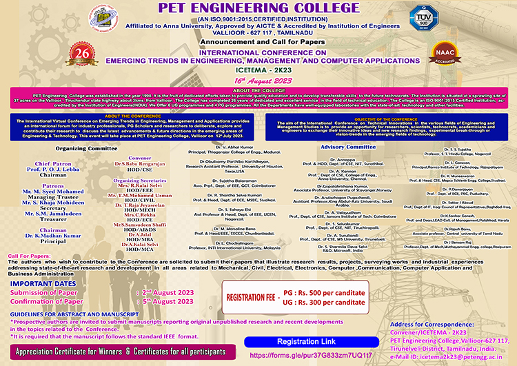 PET Engineering College